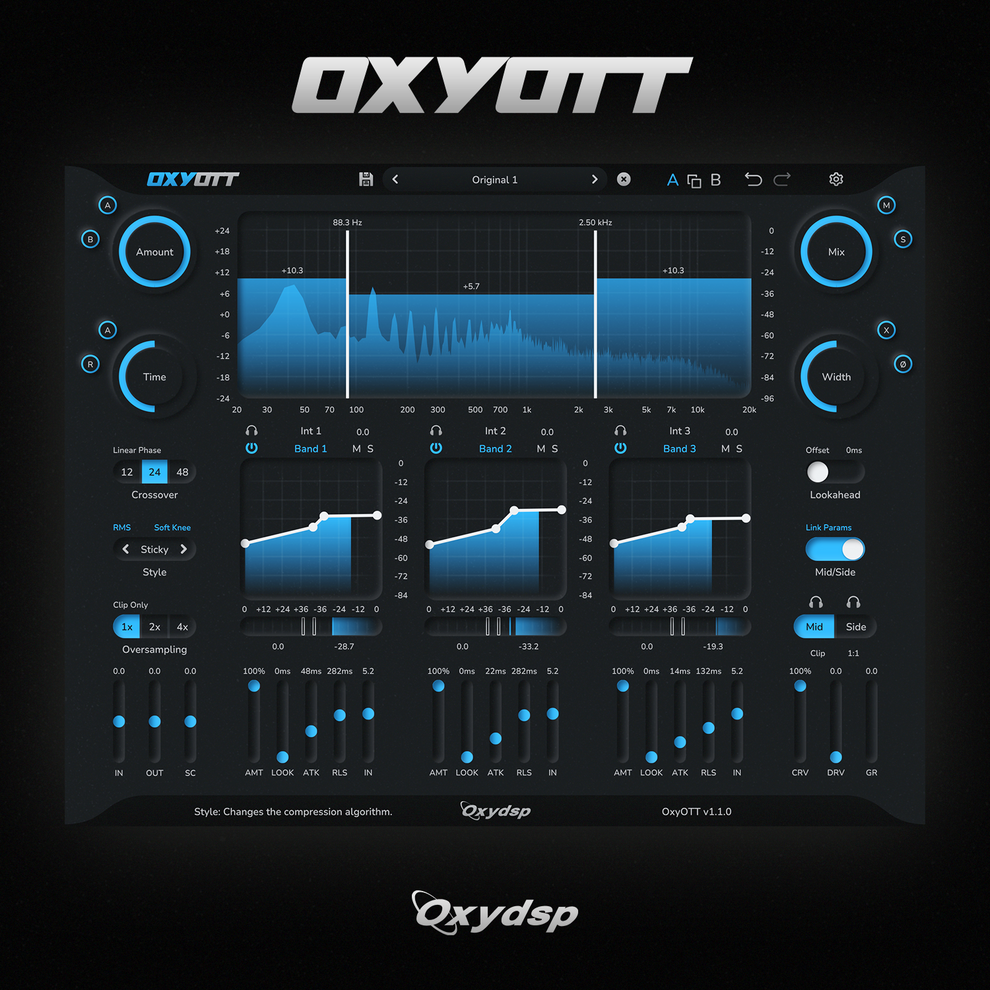 OxyOTT - OTT Multiband Dynamics Plugin – oxydsp