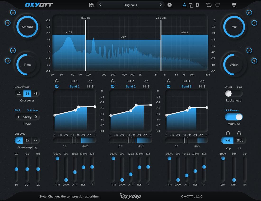 OxyOTT - OTT Multiband Dynamics Plugin – oxydsp