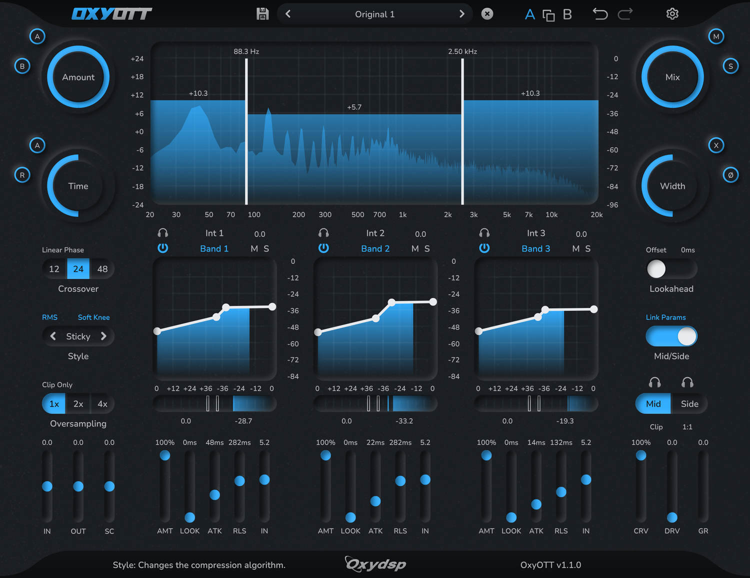 OxyOTT - OTT Multiband Dynamics Plugin – oxydsp